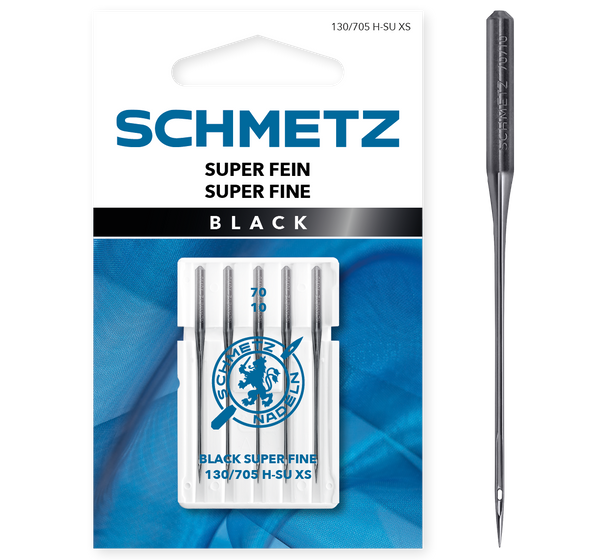 Schmetz Super Fine Black Nonstick Needles 70/10 – Aurora Sewing Center