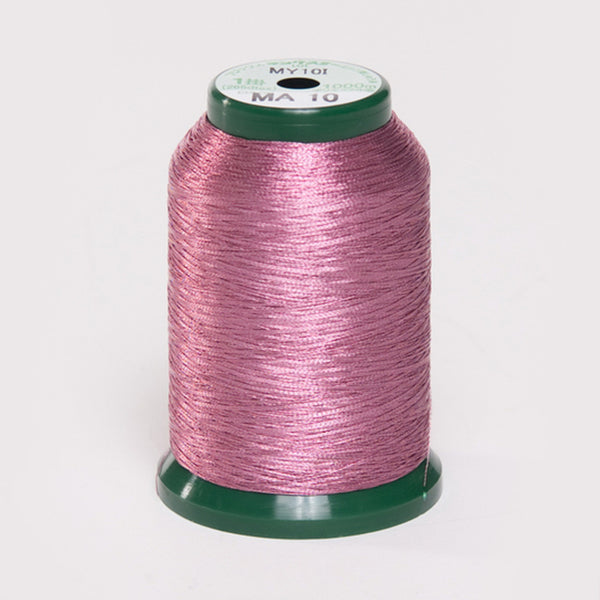 KingStar Carnation Pink Metallic Thread MA-10 – Aurora Sewing Center