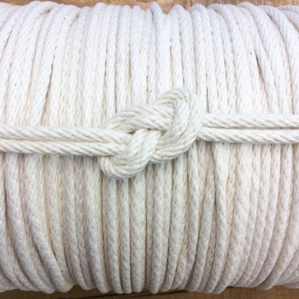 100% Cotton Rope Natural 3/16" - 20 yard cut – Aurora Sewing Center