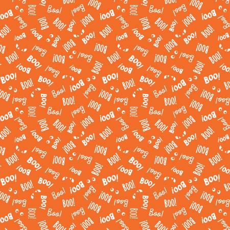 Black & Boo Glow In The Dark - Say Boo - Orange - 1 Yard – Aurora ...