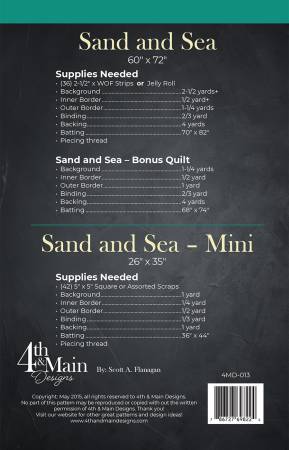 Sand and Sea Pattern from 4th & Main Designs by Scott Flanagan – Aurora ...
