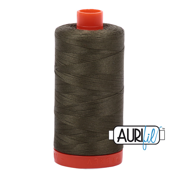 Aurifil 50 Wt Cotton Thread Army Green 2905 – Aurora Sewing Center