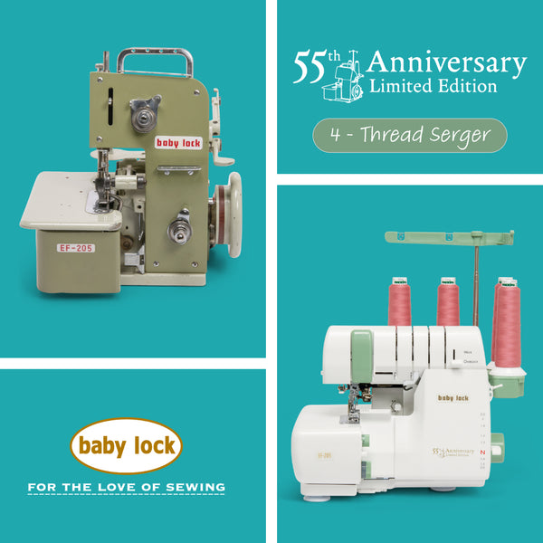 Baby Lock 55th Anniversary Limited Edition 4-thread serger – Aurora ...
