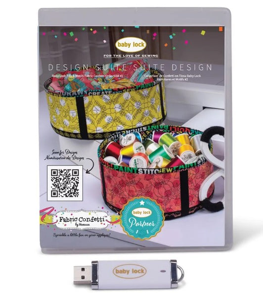 Baby Lock Design Suite Collection - Fills & Motifs Fabric Confetti Col ...