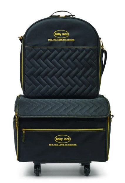 Baby Lock Large Trolley With Embroidery Arm Case - Quilted Black With ...