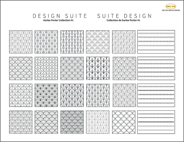 Baby Lock Design Suite Collection - Fills and Motifs Karlee Porter Col ...