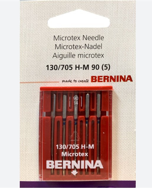 Bernina Microtex Needles 90/14 5 pack – Aurora Sewing Center