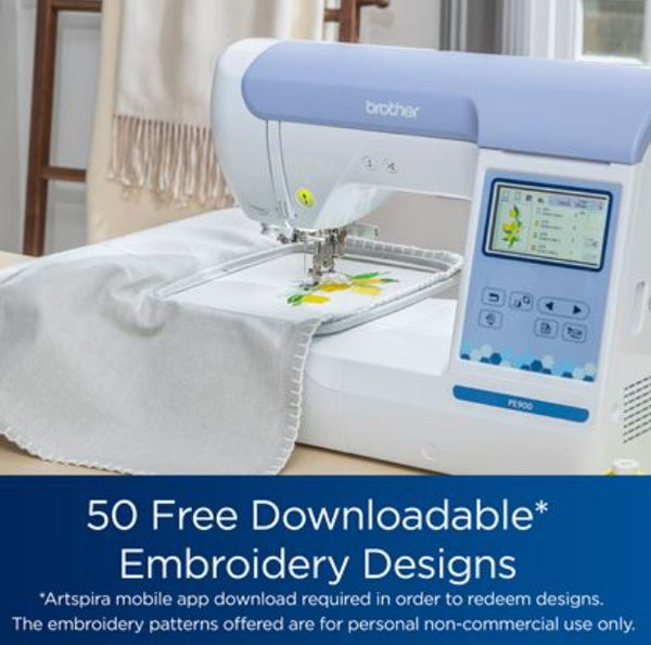 Brother PE900 Embroidery Only Machine with 5x7 hoop – Aurora Sewing Center