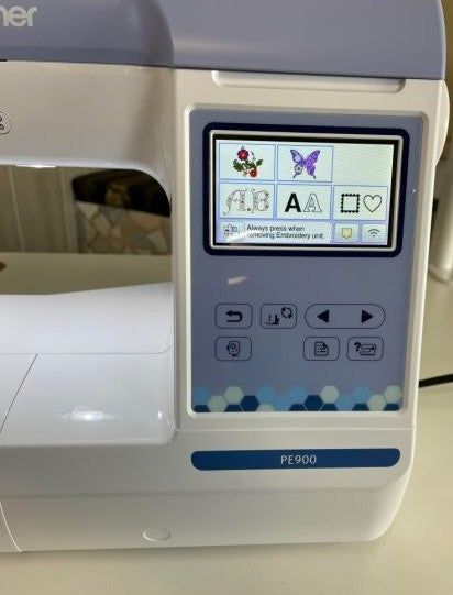Brother PE900 Embroidery Only Machine with 5x7 hoop – Aurora Sewing Center
