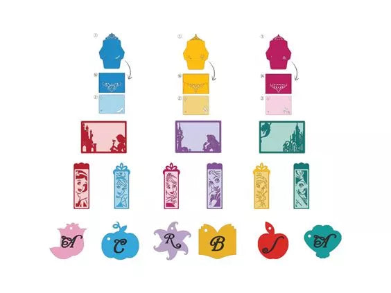 Disney Princess Pattern Collection #1, 18 Patterns - CADSNP02 – Aurora ...