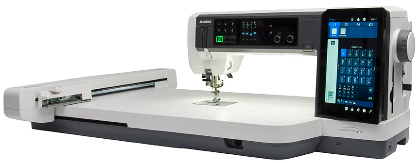 Janome Continental M17 Professional Sewing and Embroidery Machine ...