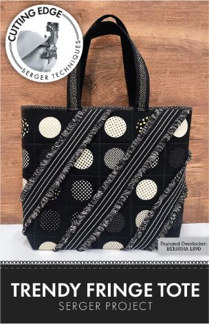 Trendy Fringe Tote Serger Project by Barbara Goldkorn - Serger Pattern ...