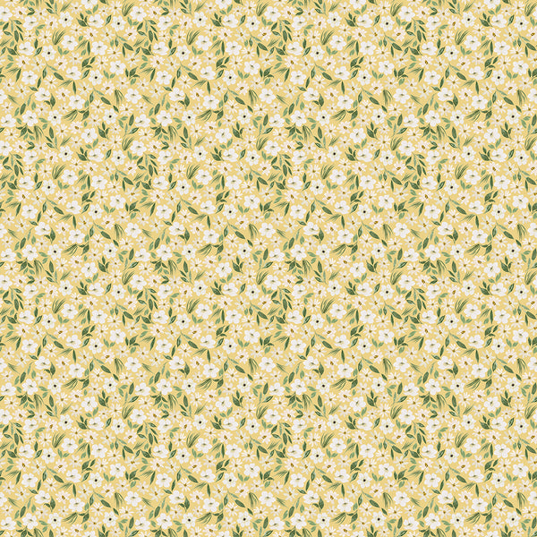 Clothworks - Violetta Daisies on Yellow - 1 Yard – Aurora Sewing Center