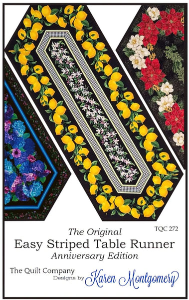 Easy Striped Table Runner Pattern – Aurora Sewing Center