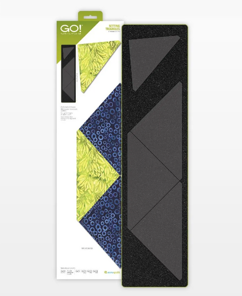 AccuQuilt GO! Setting Triangles 6" Finished - 55550 – Aurora Sewing Center