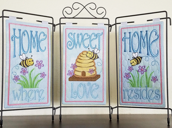 Home Sweet Home Table Top Display Machine Embroidery By Janine Babich ...