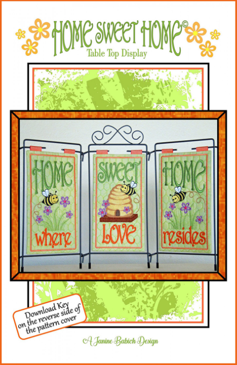 Home Sweet Home Table Top Display Machine Embroidery By Janine Babich ...