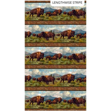 Home on the Range by Northcott - Buffalo Border - 1 Yard – Aurora ...