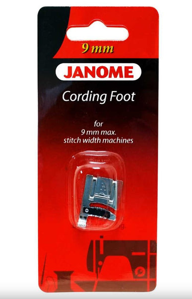 Janome 3-Way Cording Foot, 9mm - 202085001 – Aurora Sewing Center