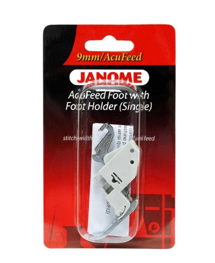 Janome AcuFeed Foot with Foot Holder (Single), 9mm - 202127006 – Aurora ...