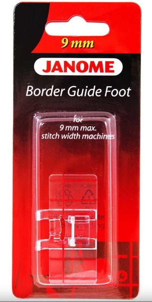 Janome Border Guide Foot, 9mm - 202084000 – Aurora Sewing Center