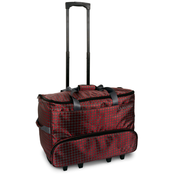 Janome Sewing Machine Trolley Red Check - Aurora Sewing Center
