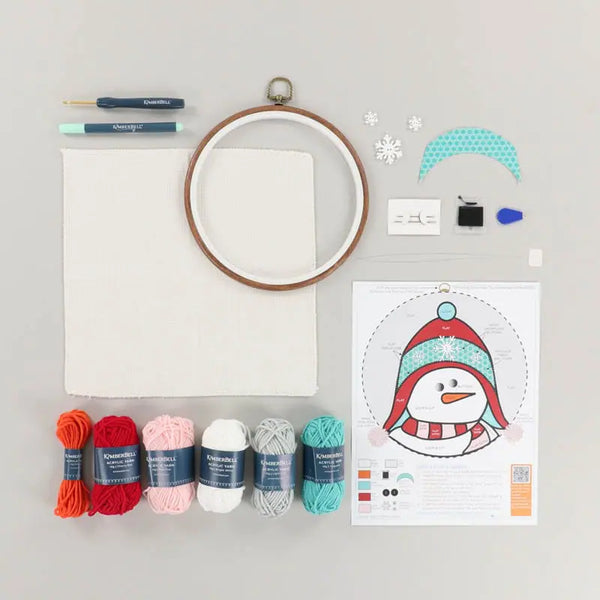 Shivering Snowman Punch Needle Plus Kit By Kimberbell – Aurora Sewing ...