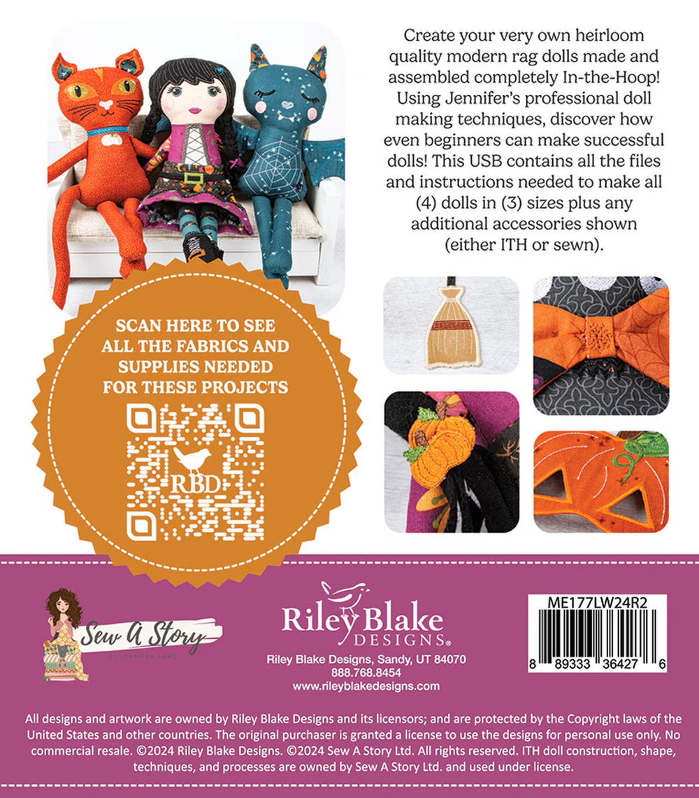 Little Witch by Riley Blake - Embroidery Design – Aurora Sewing Center