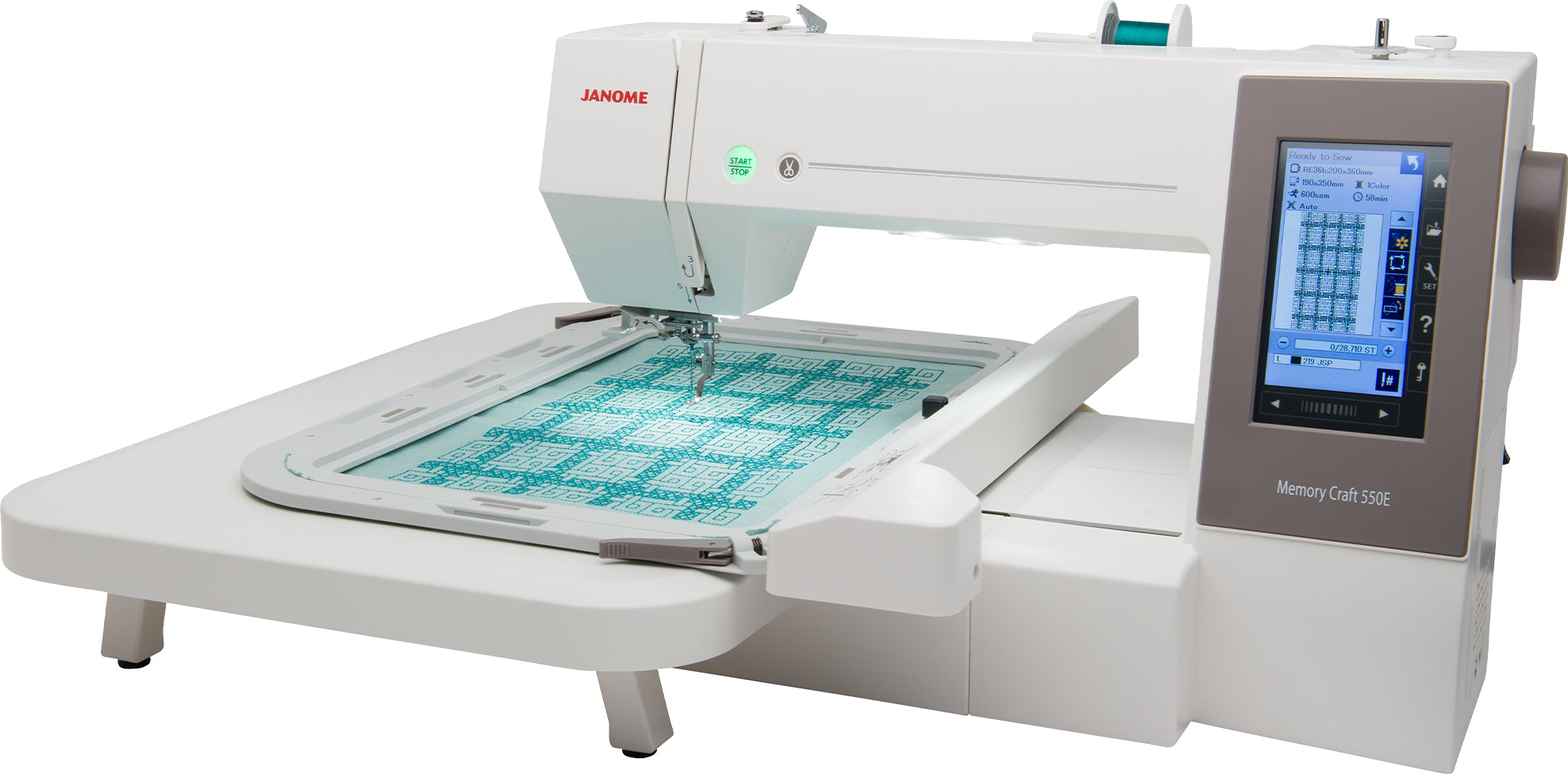 Janome Memory Craft 550E Embroidery Only Machine – Aurora Sewing Center