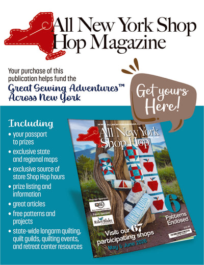 2026 All New York Shop Hop Magazine - Aurora Sewing Center