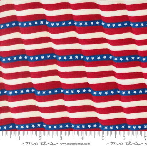 Moda Red White Bloom Waving Flag Patriotic Poppy – Aurora Sewing Center
