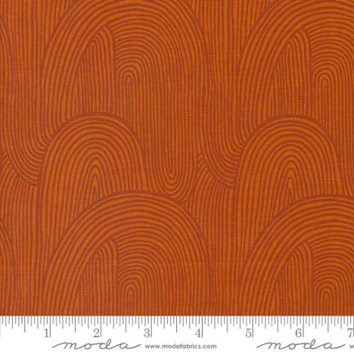 Moda Things Above - Wavy Whirl - Rust - 1 Yard – Aurora Sewing Center