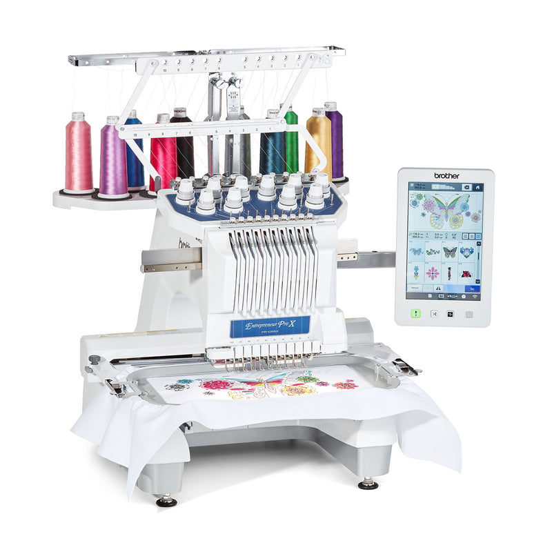 Brother Entrepreneur Pro X PR1055X 10-Needle Embroidery Machine ...