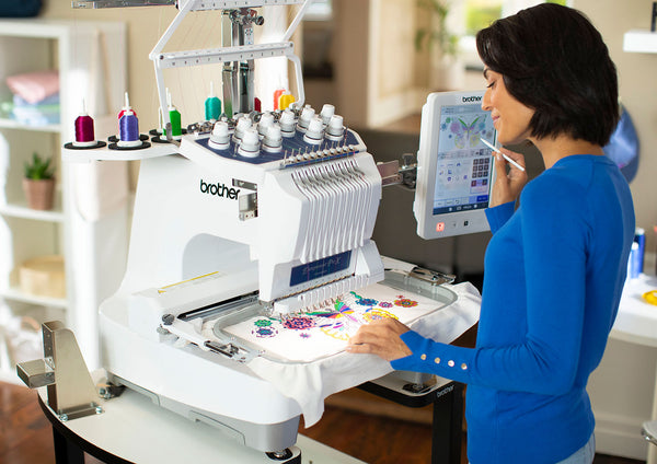 Brother Entrepreneur Pro X PR1055X 10-Needle Embroidery Machine ...