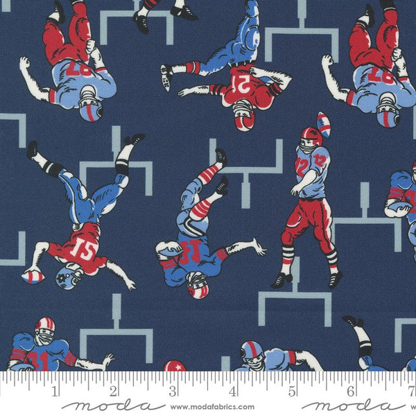 Play Ball Football Player On Navy - 1 Yard – Aurora Sewing Center