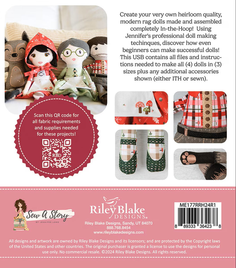 Red Riding Hood & Friends by Riley Blake - Embroidery Design – Aurora ...