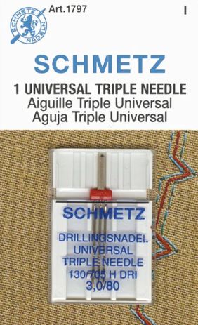 Schmetz Universal Triple Needle 3.0 SZ80 – Aurora Sewing Center