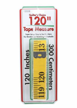 Quilter's Choice 120" Tape Measure – Aurora Sewing Center