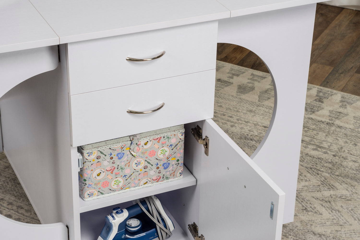 Koala Cutting Table in White – Aurora Sewing Center