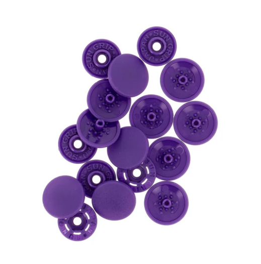 Tool-Less Plastic Snap Fastners 13mm Purple – Aurora Sewing Center
