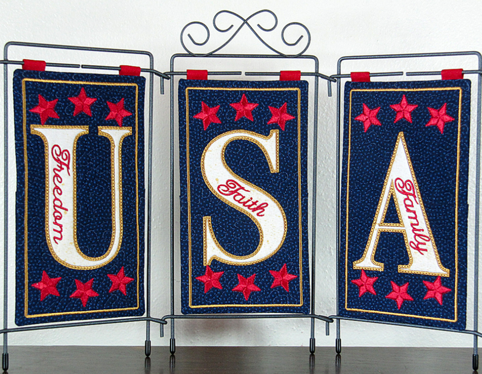 USA Table Top Display Machine Embroidery By Janine Babich – Aurora ...