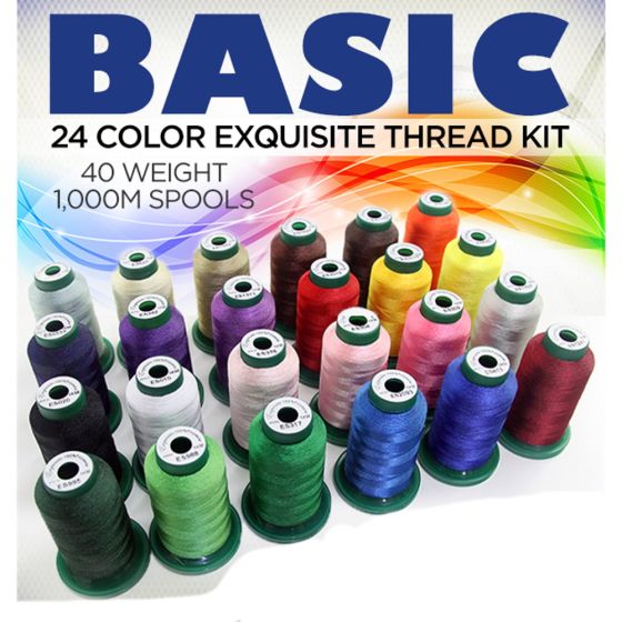 Exquisite By Dime Basic 24 Color Thread Kit – Aurora Sewing Center