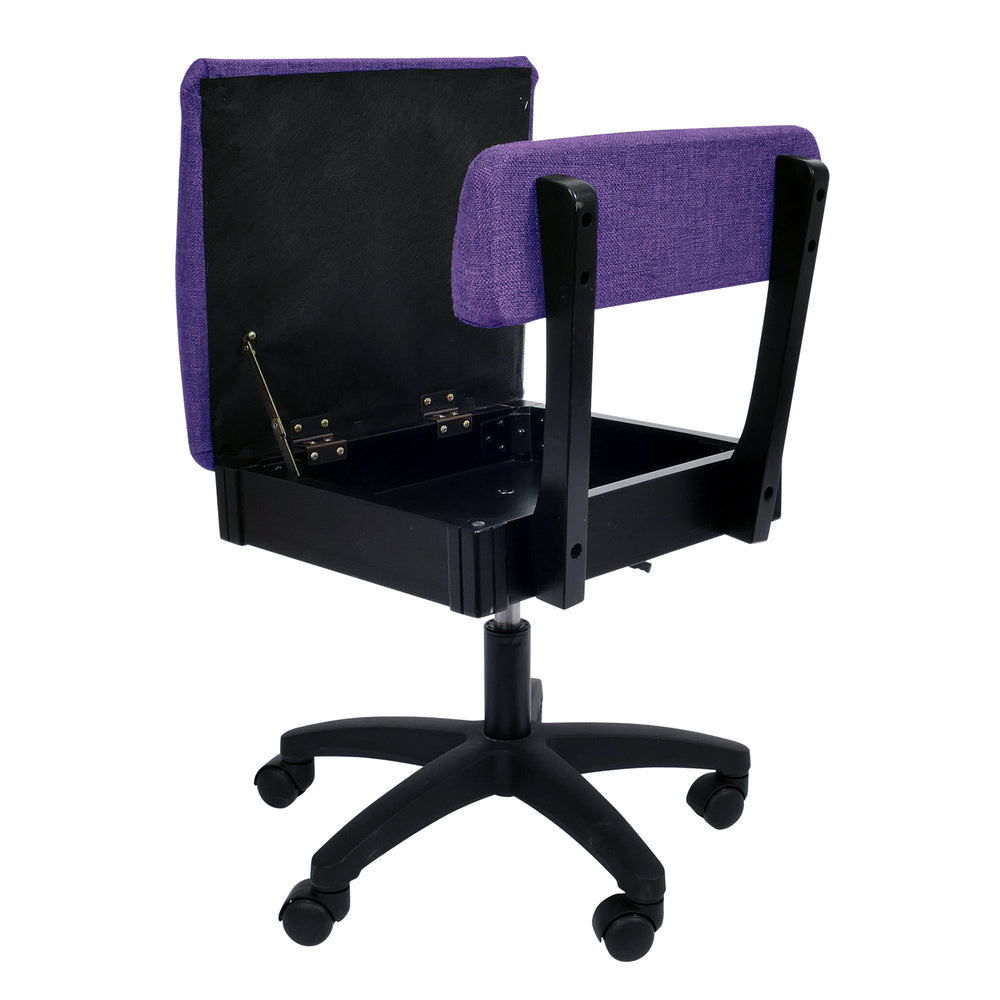 Hydraulic Sewing Chair - Royal Purple H8160 – Aurora Sewing Center