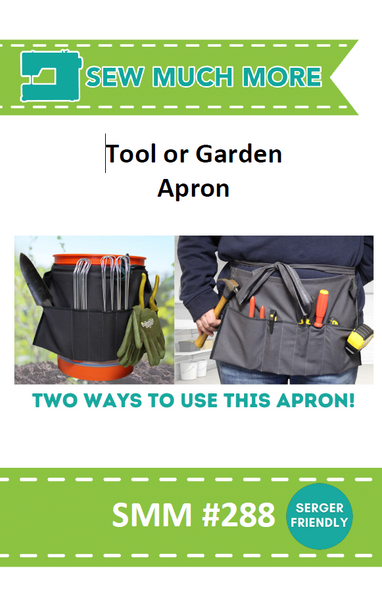 Tool Apron or Garden Apron Pattern (serger friendly) – Aurora Sewing Center