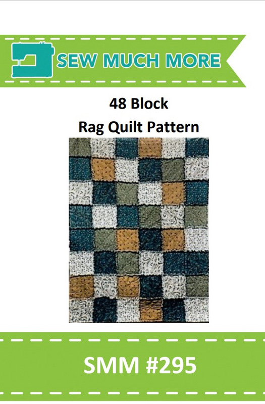 SMM 295 - 48 Block Rag Quilt Pattern (includes 2 block sizes) – Aurora ...
