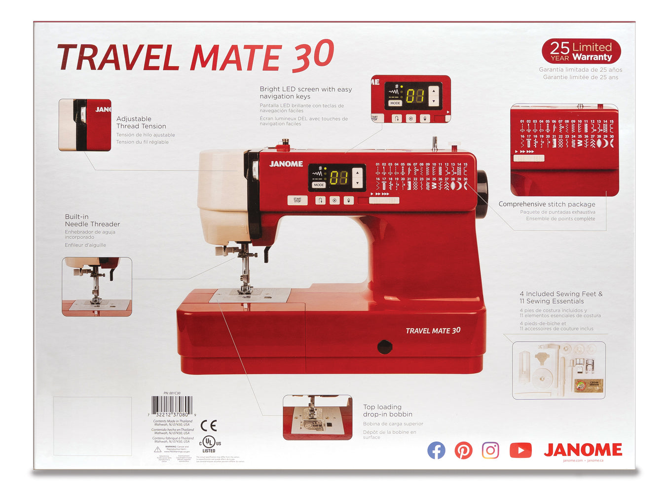 Janome Travel Mate 30 Sewing Machine – Aurora Sewing Center