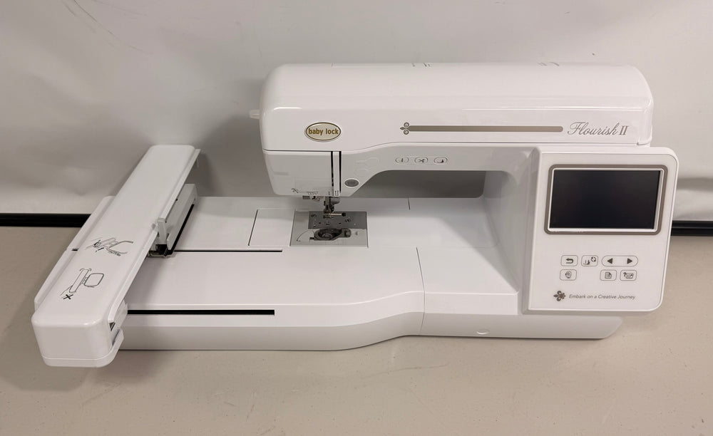 used Baby Lock Flourish 2 embroidery machine – Aurora Sewing Center