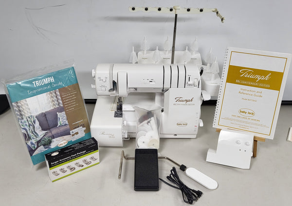 used Baby Lock Triumph air-thread serger (light use) with Extra Feet ...