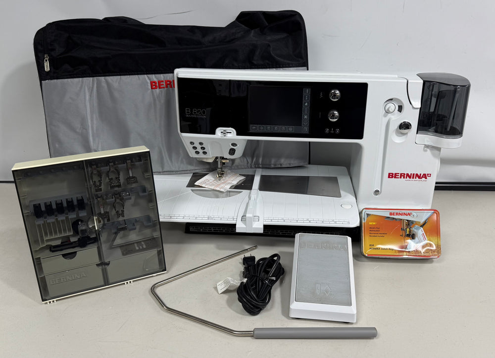 used BERNINA 820 QE sewing and quilting machine – Aurora Sewing Center