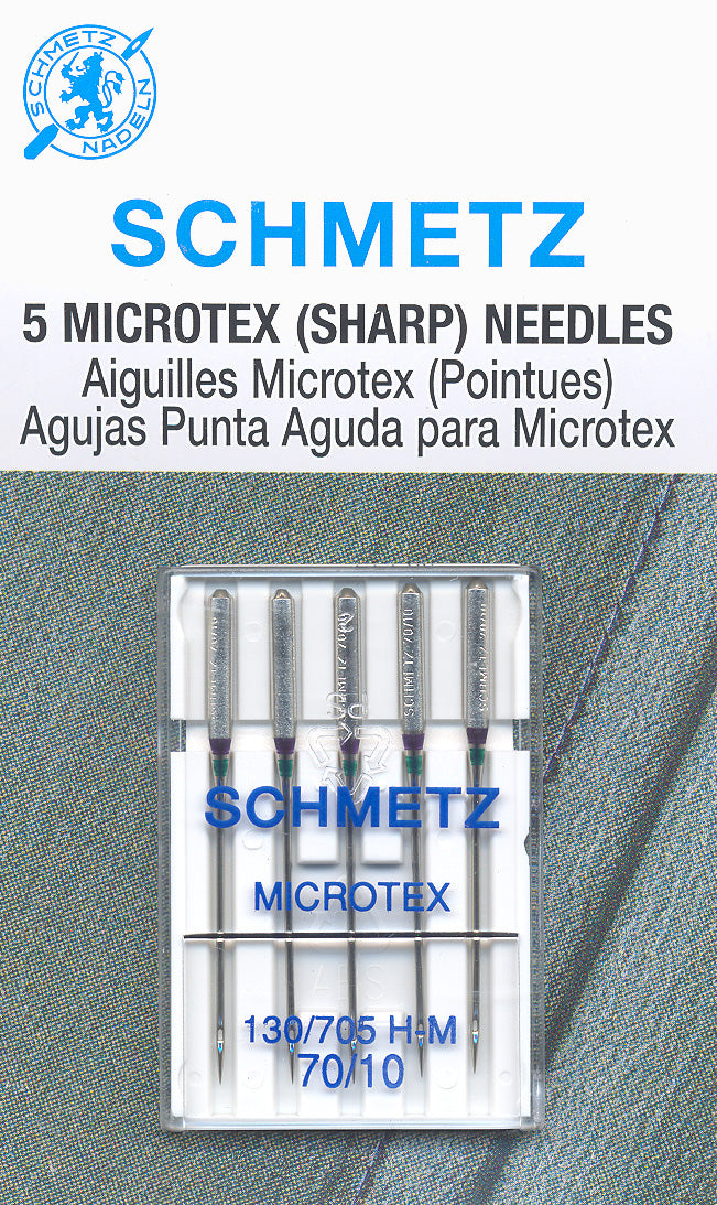 Schmetz Microtex Needles 70/10 - 5 pack – Aurora Sewing Center